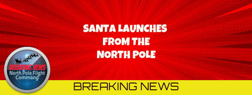 Santa Launches from the North Pole - Santa Update