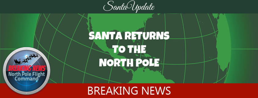 Santa Sets a New Record in Return to the North Pole - Santa Update